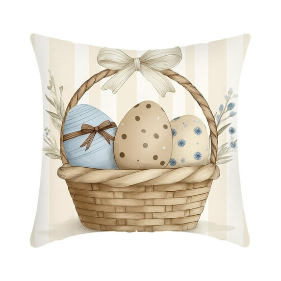 A Easter Holiday Pillowcase With Hidden Zipper And Soft Fuzzy Fabric ...