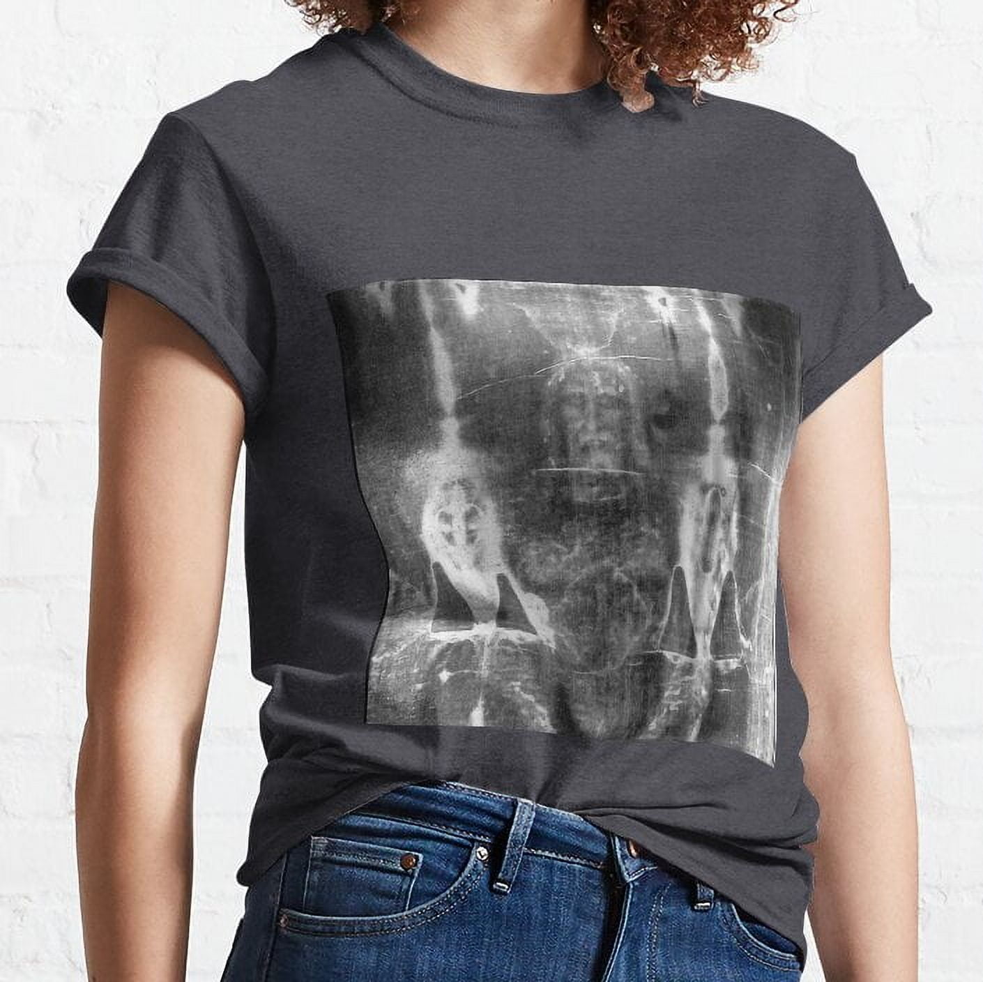 Easter: Holy Face of Jesus negative of the shroud of Turin Classic T ...