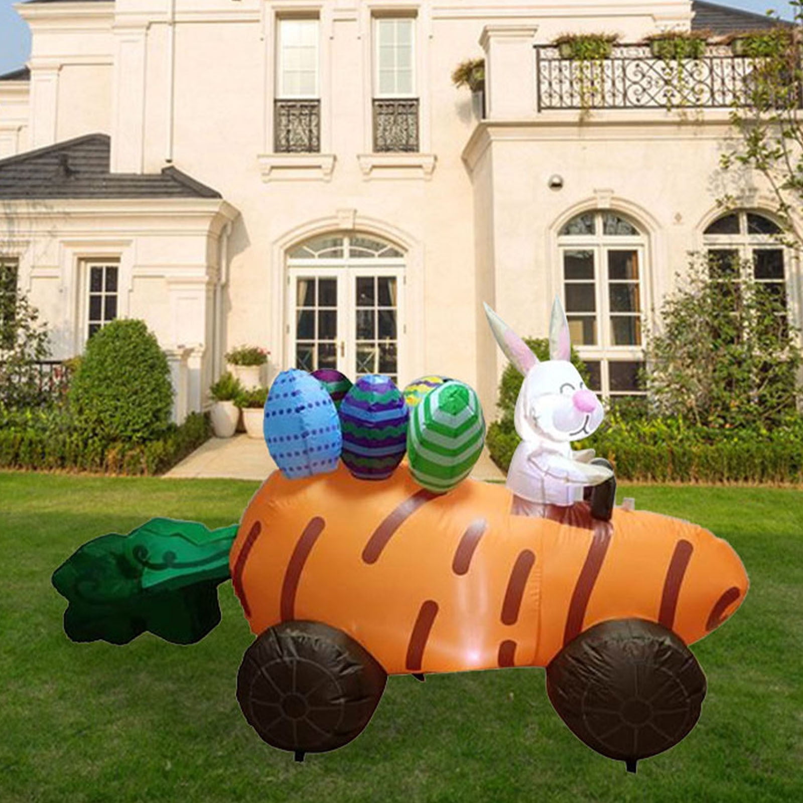 Easter Inflatables Outdoor Decorations, 6 FT Long Inflatable Bunny on ...