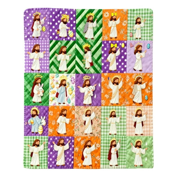 Easter Inspirational Biblical Scene Throw Blanket For Prayer Comfort ...