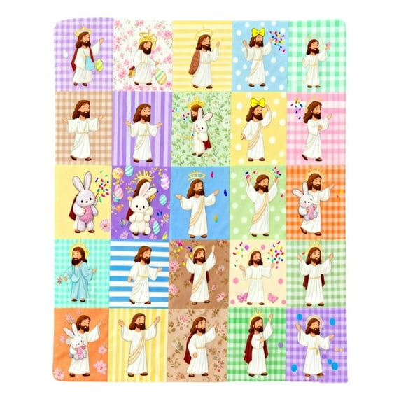 Easter Inspirational Biblical Scene Throw Blanket for Prayer Comfort ...