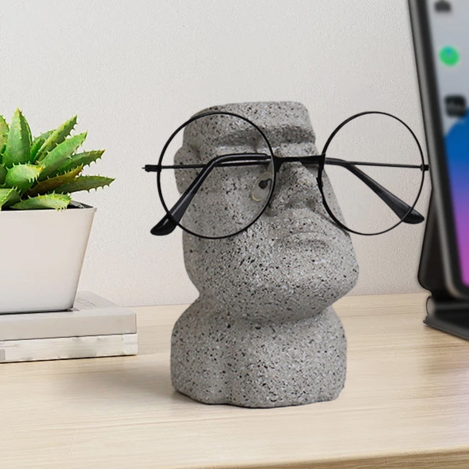 Easter Island Moai Statue Eyeglass Holder | Resin Sunglass Display ...