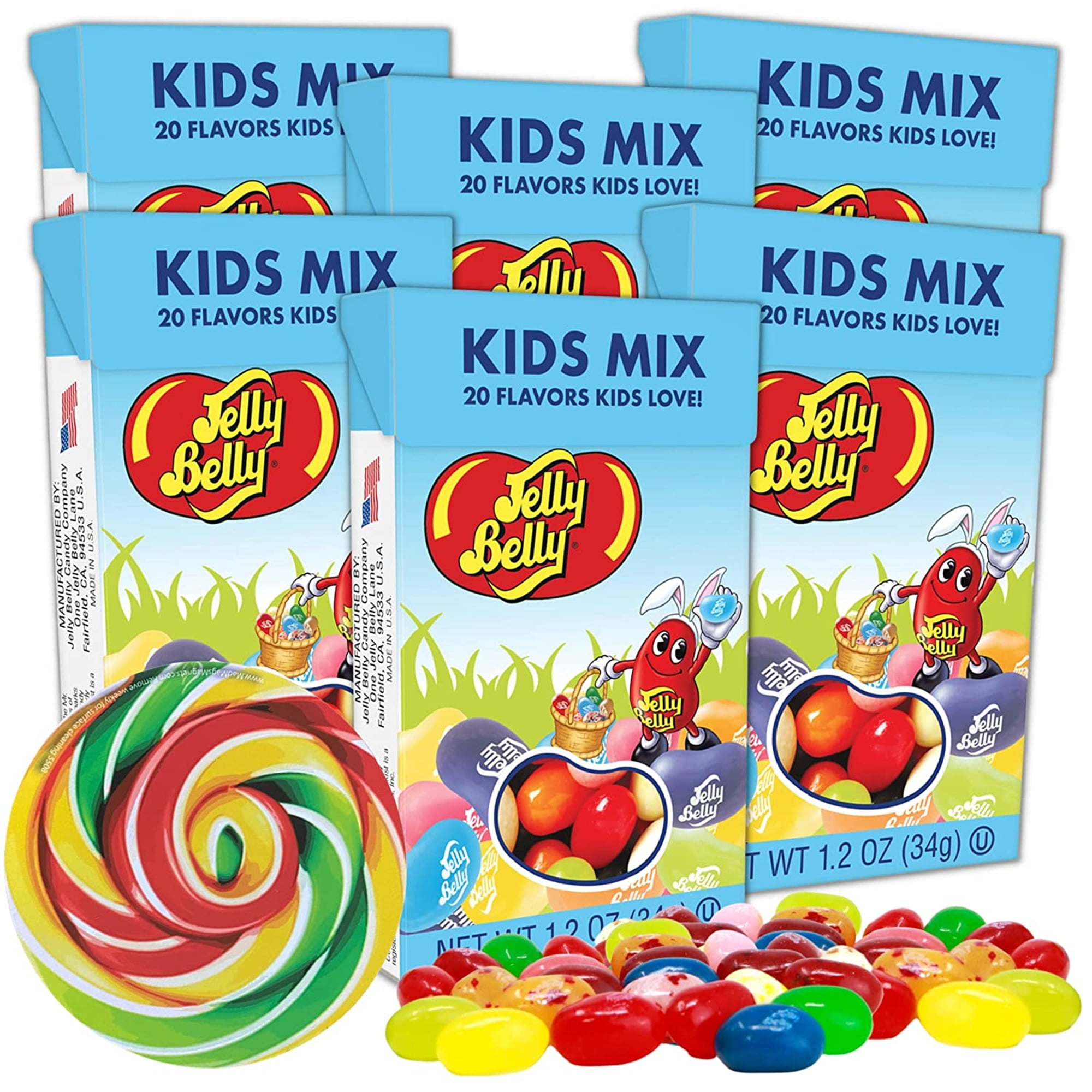 Easter Jelly Beans Kids Mix Candy, 1 Ounce Per Box (Pack of 6 ...