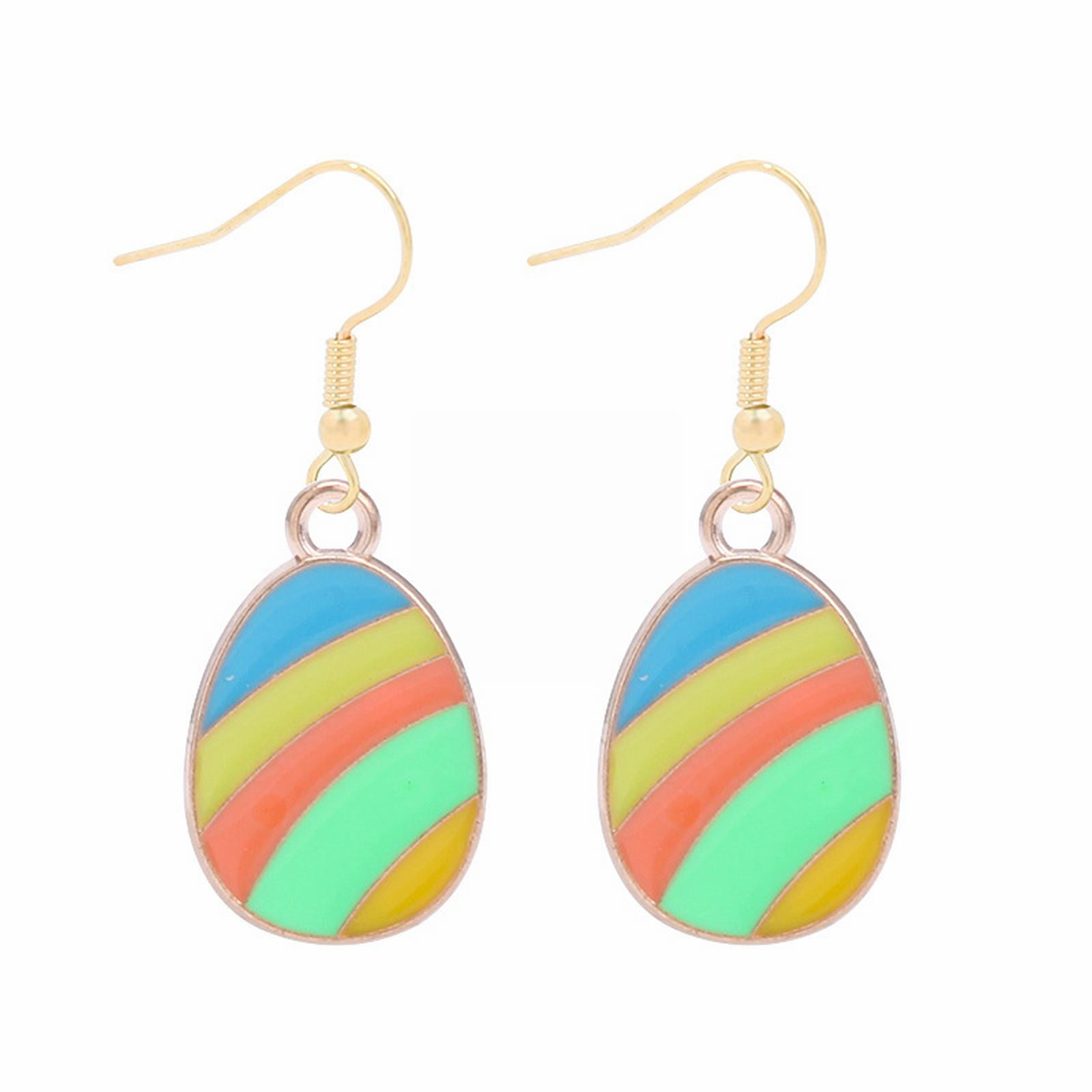 Easter Jewelry Earrings Cartoon Cute Bunny Dangling Rabbit Earrings ...