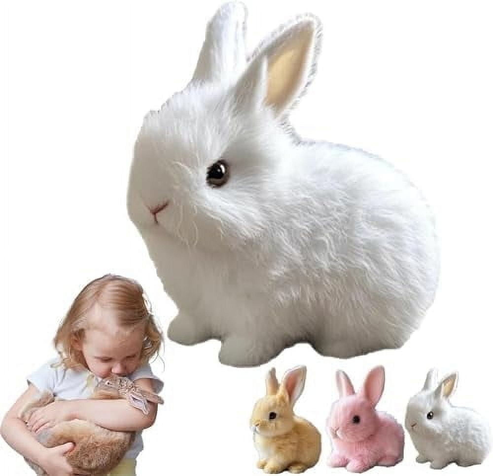 Easter Jumping Bunny Figure Interactive Realistic Bunny Toy - Jumping ...