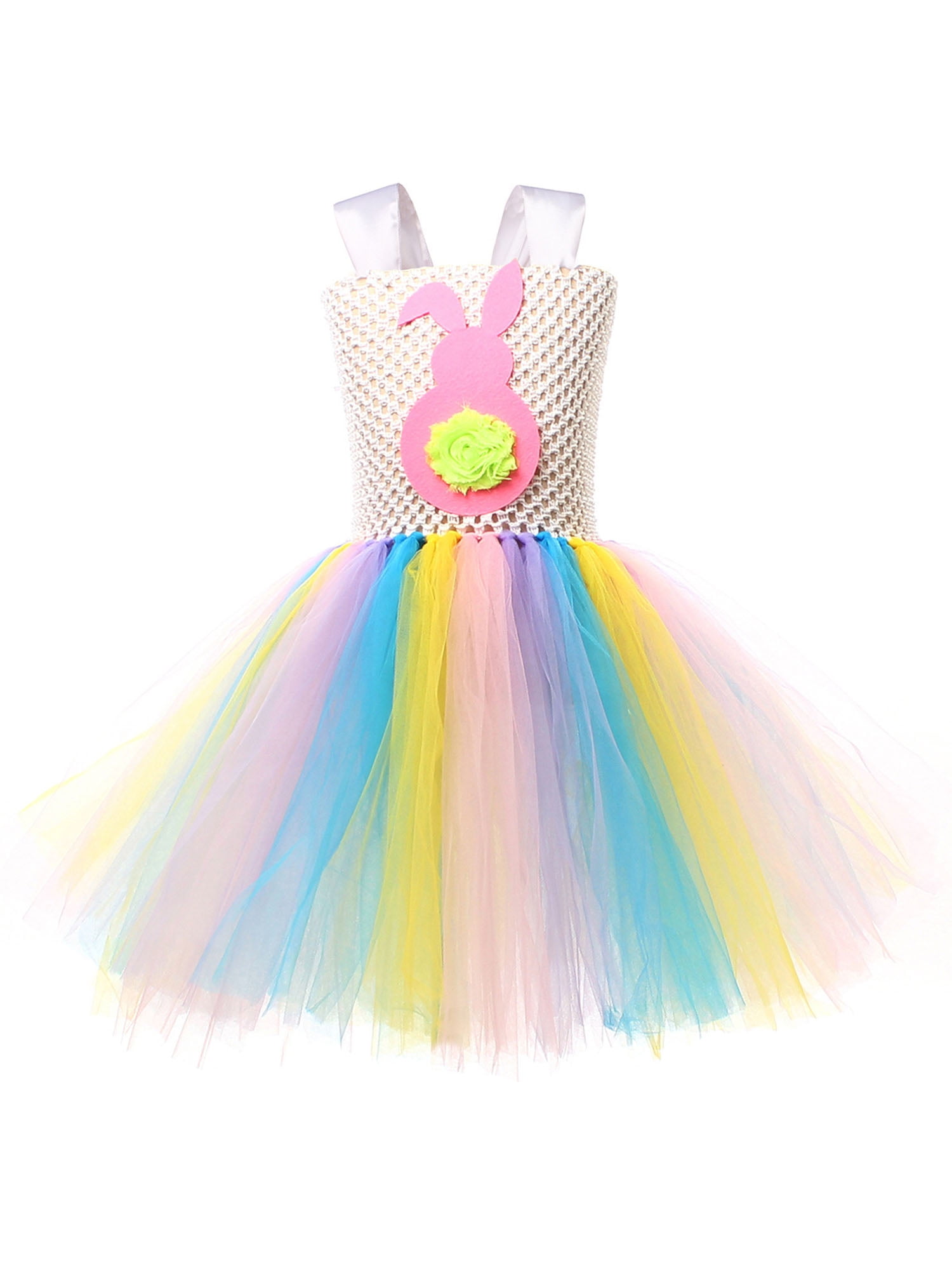Easter Kids Girls Bunny Costume Tutu Dress Up Clothes Set Rabbit ...