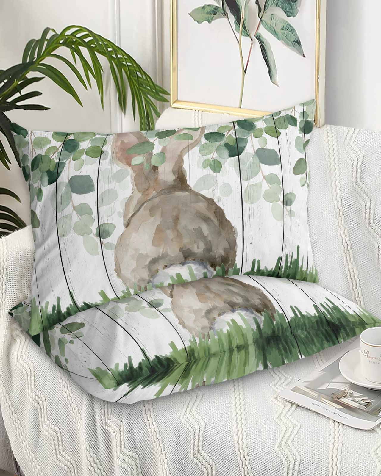 Easter King Pillow Cases Set of 2 - Microfiber Bed Throw Pillow Covers ...