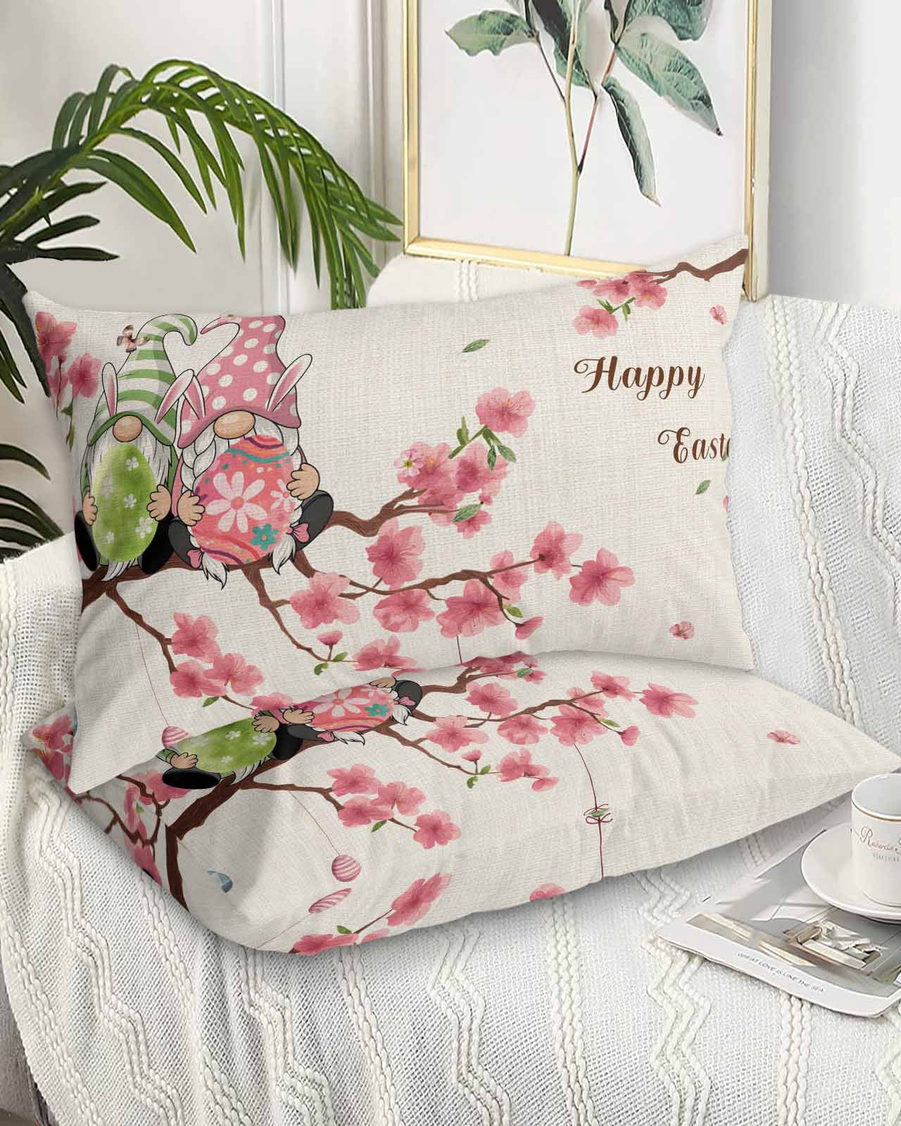 Easter King Pillow Cases Set of 2 - Microfiber Bed Throw Pillow Covers ...