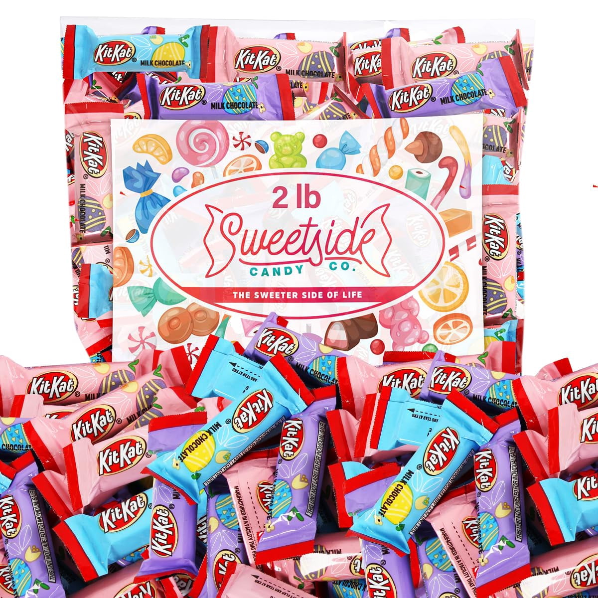 Easter Kit Kat Candy - 2lb Bulk Bag of Individually Wrapped KitKat ...