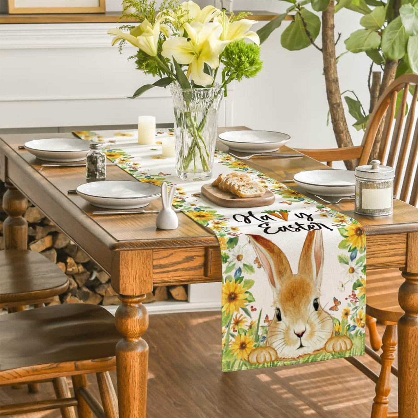 Easter Kitchen Towels, Easter Towels, Happy Easter Bunny Dish Towels ...