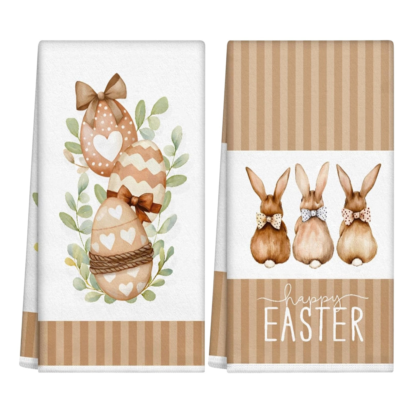 Easter Kitchen Towels,Easter Towels Set of 2,Happy Easter Dish Hand Tea ...
