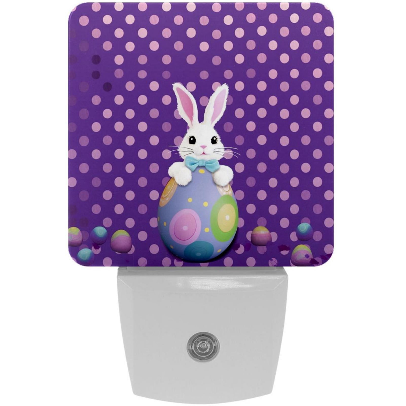 Easter LED Square Night Light - Soft Glow Plug-in Lamp with Dusk to ...