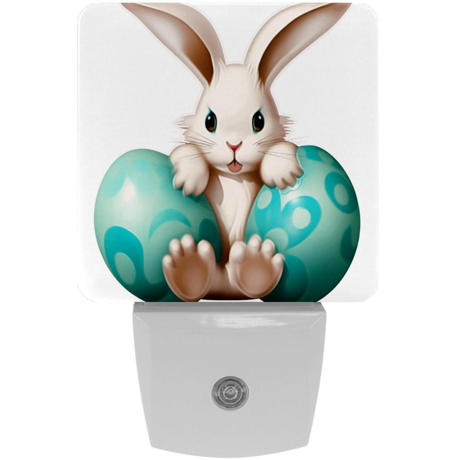 Easter LED Square Night Light - Soft Glow Plug-in Lamp with Dusk to ...