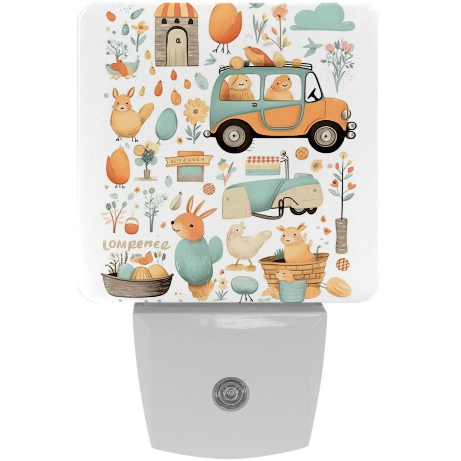 Easter LED Square Night Lights - Bright and Compact Bedroom or Bathroom ...