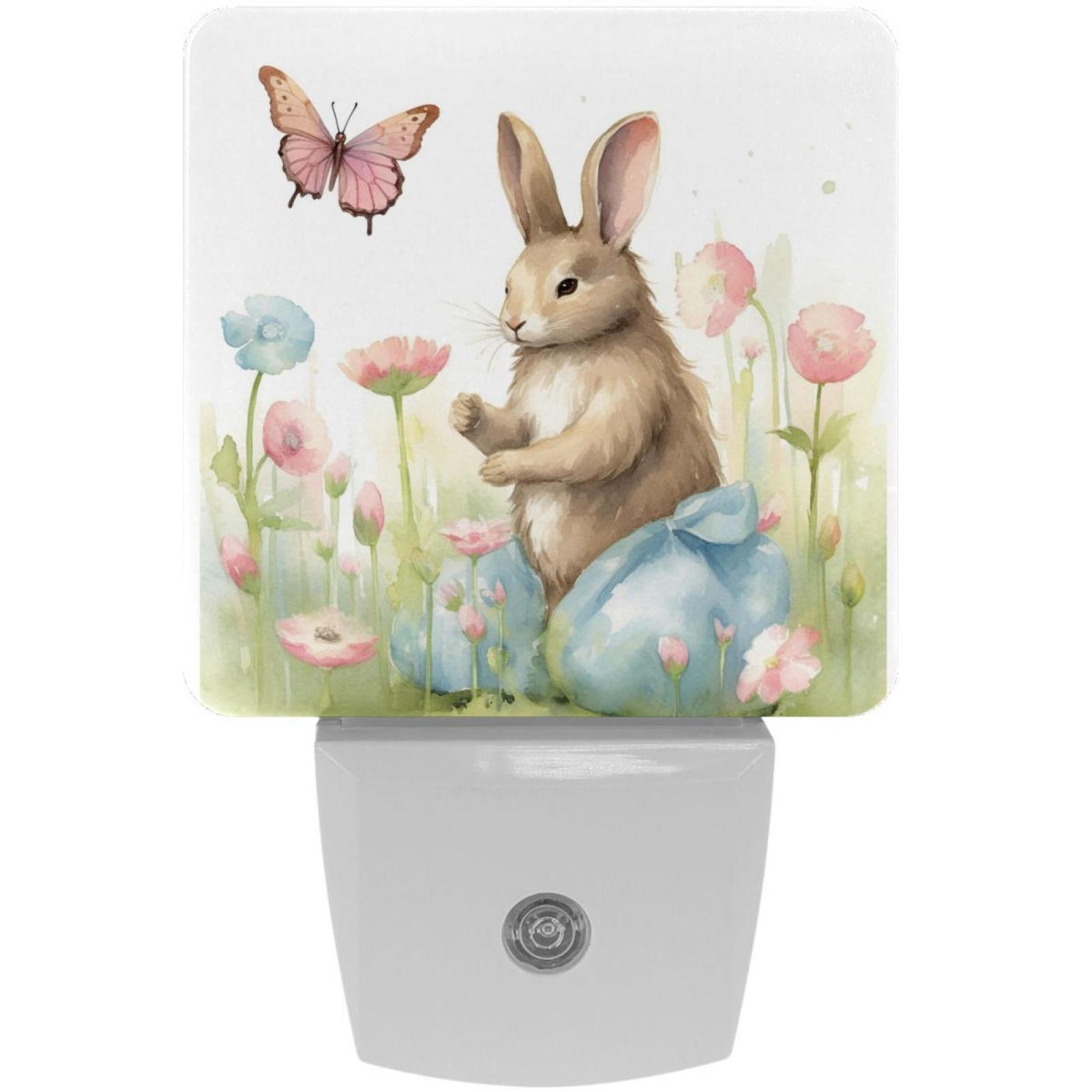 Easter LED Square Night Lights - Energy Efficient Plug-in Wall Lamp ...