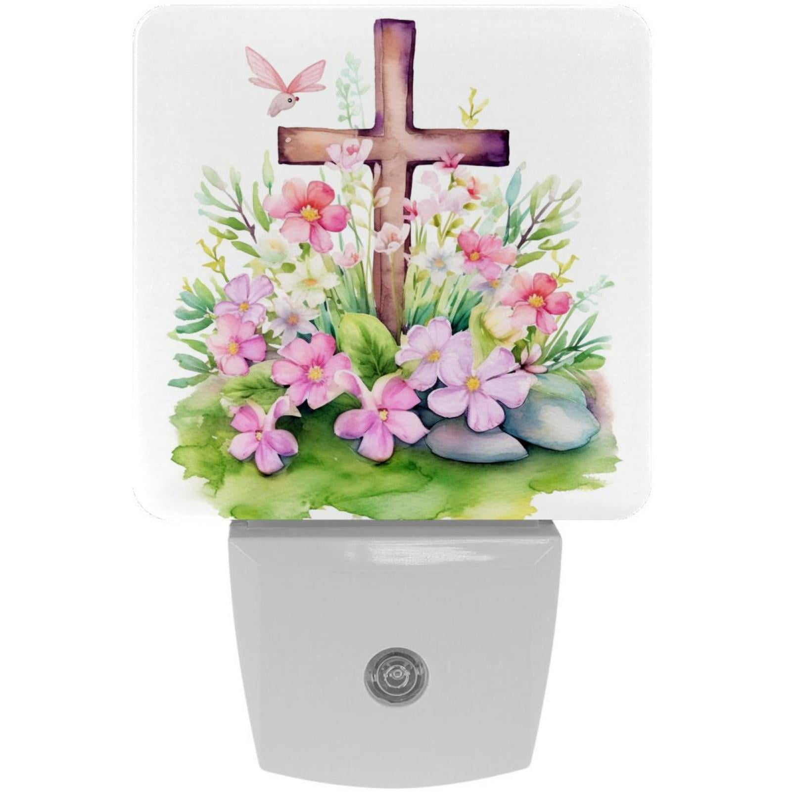 Easter LED Square Night Lights - Energy Efficient Plug-in Wall Lamp ...