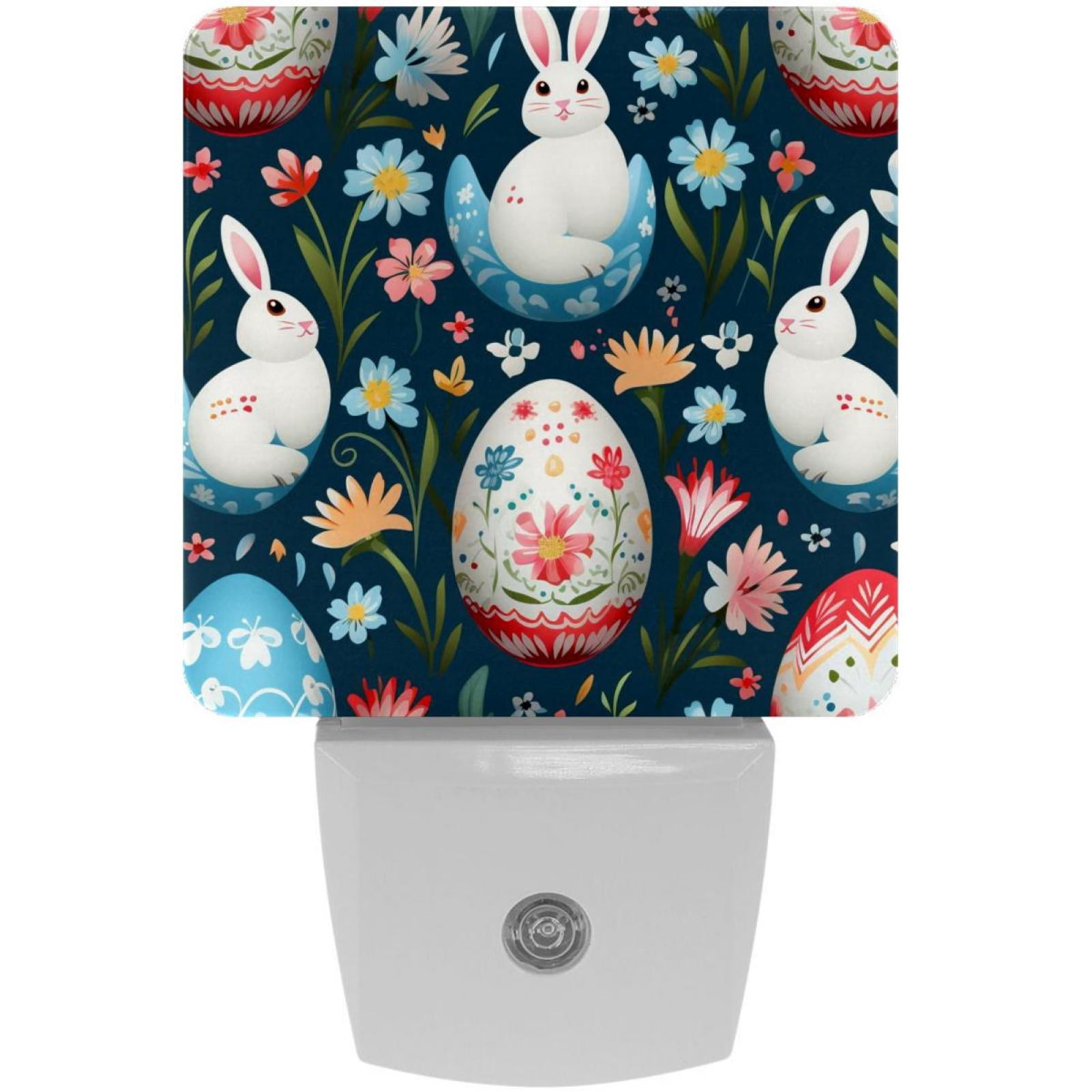 Easter LED Square Night Lights - Energy Efficient Plug-in Wall Lamp ...