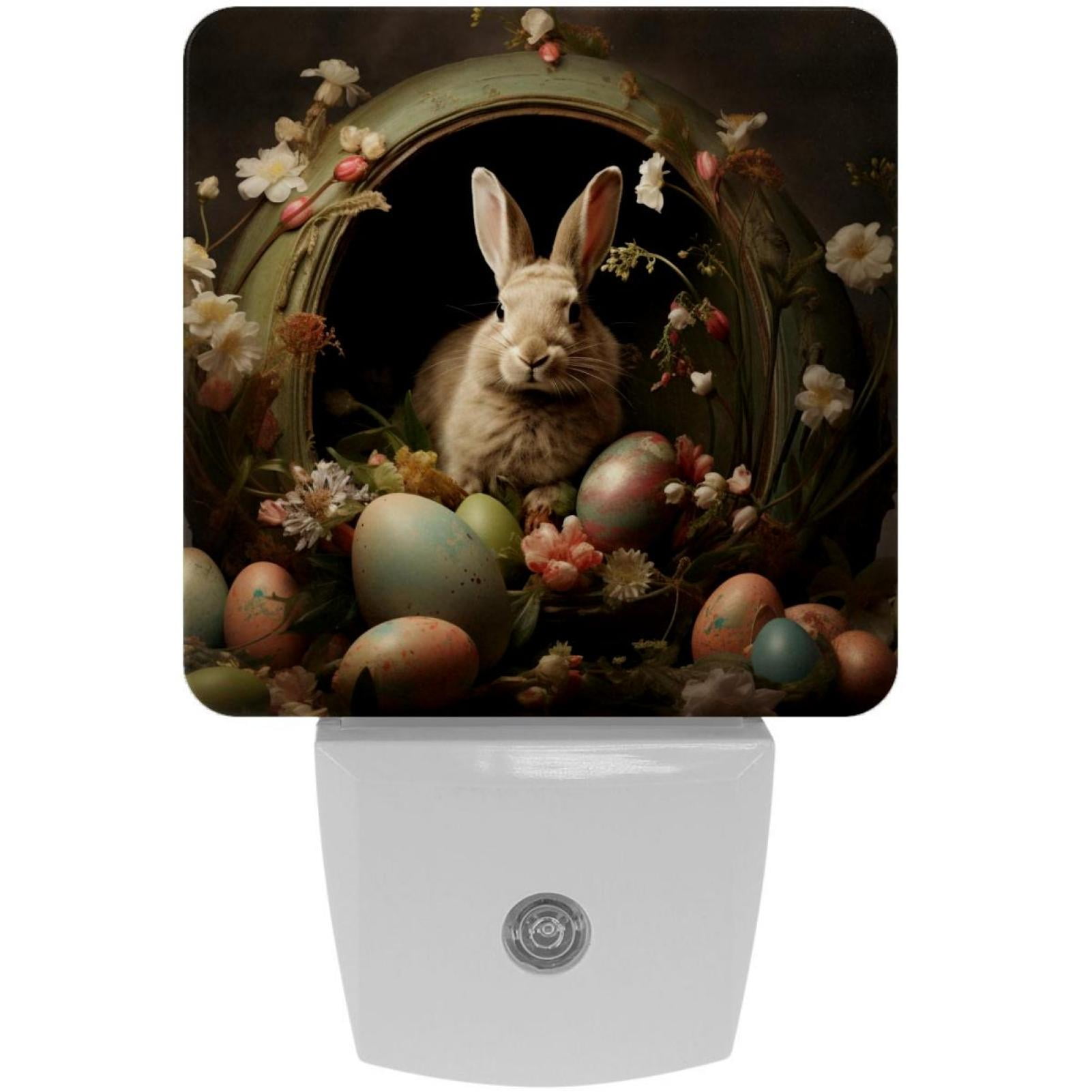 Easter LED Square Night Lights - Modern Design, Soft Glow, Energy ...