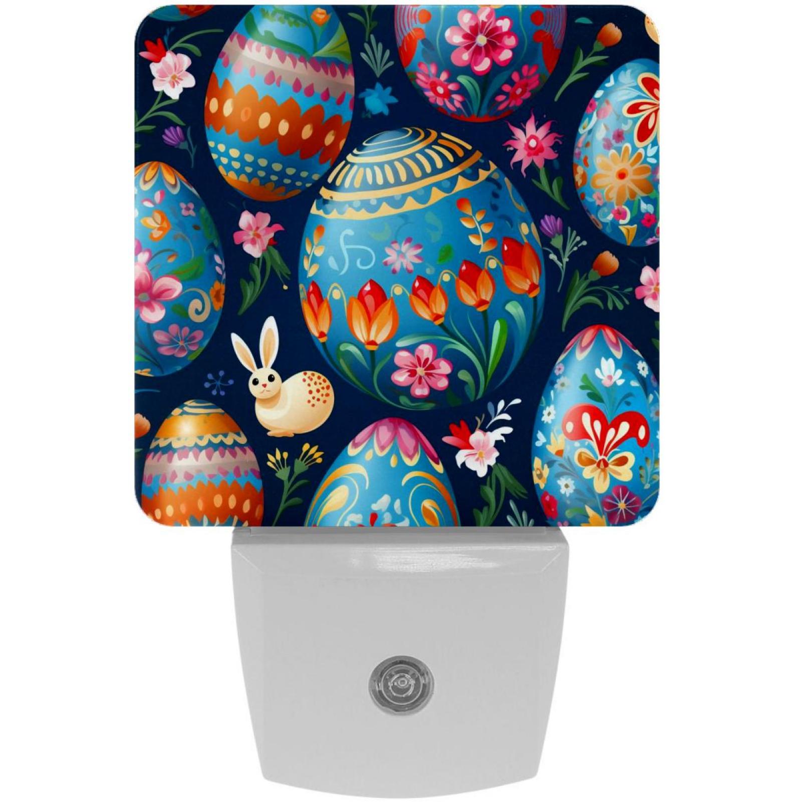 Easter LED Square Night Lights - Modern Design, Soft Glow, Energy ...