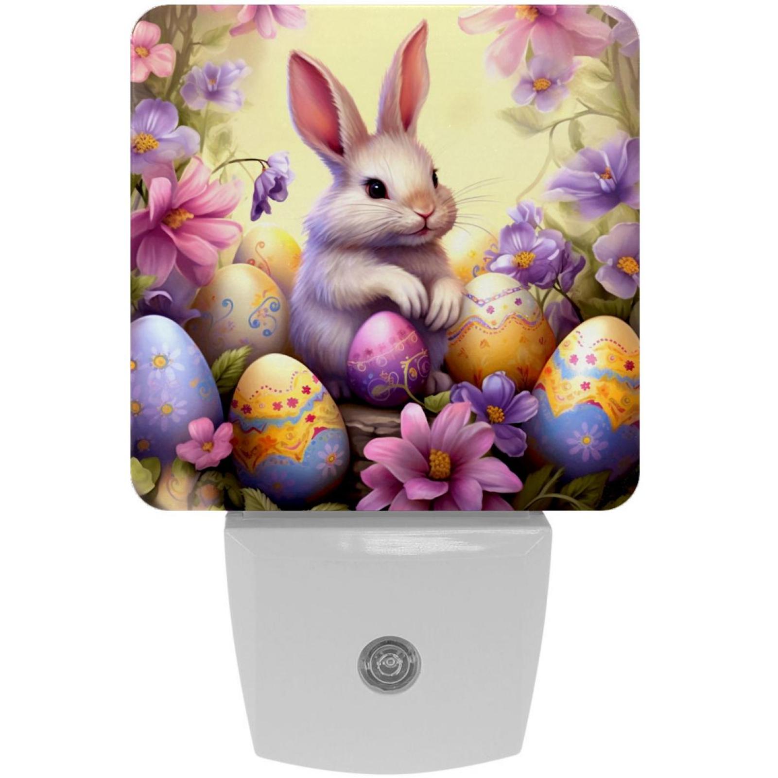 Easter LED Square Night Lights - Portable and Stylish for Bedroom and ...