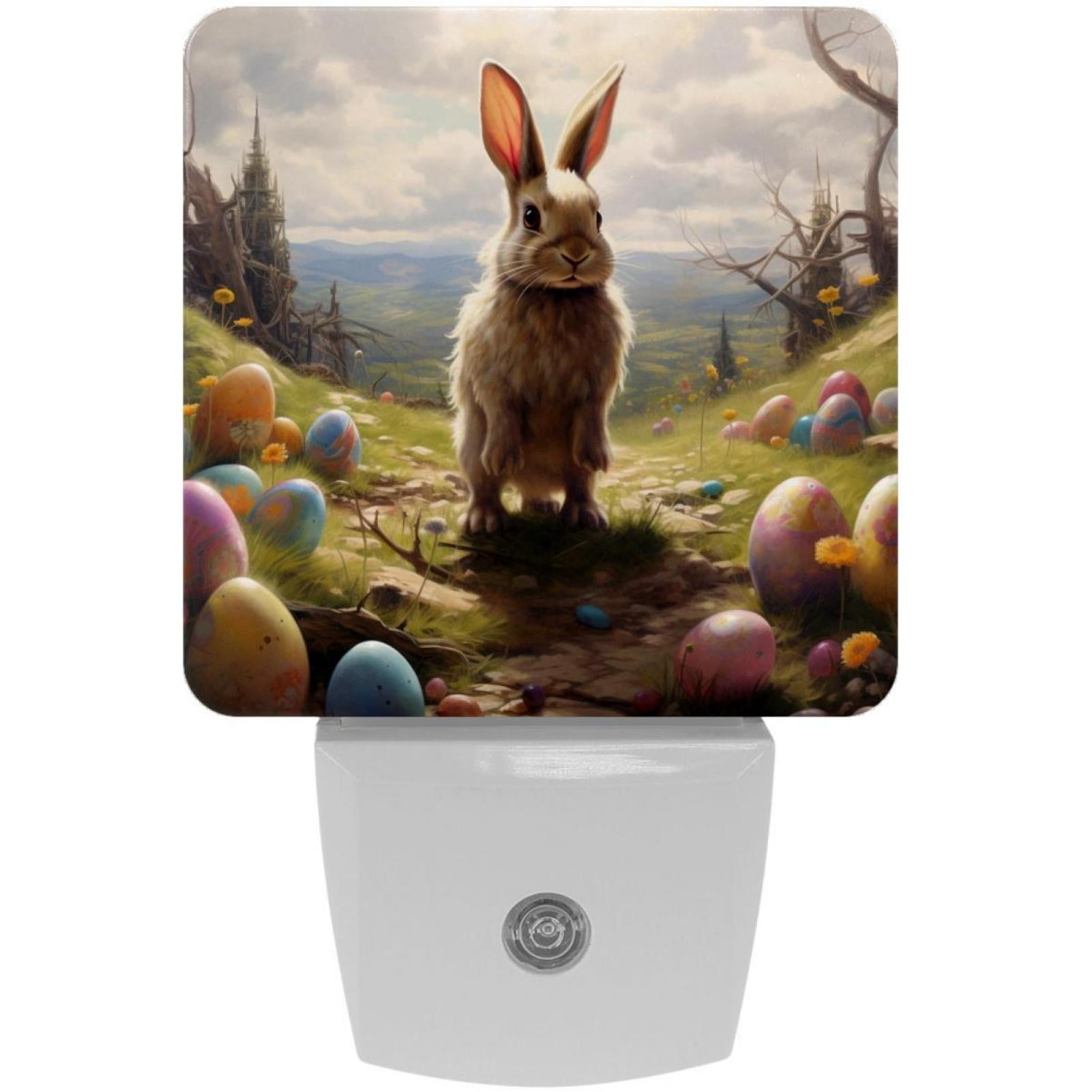 Easter LED Square Night Lights for Bedroom and Living Room, Decorative ...