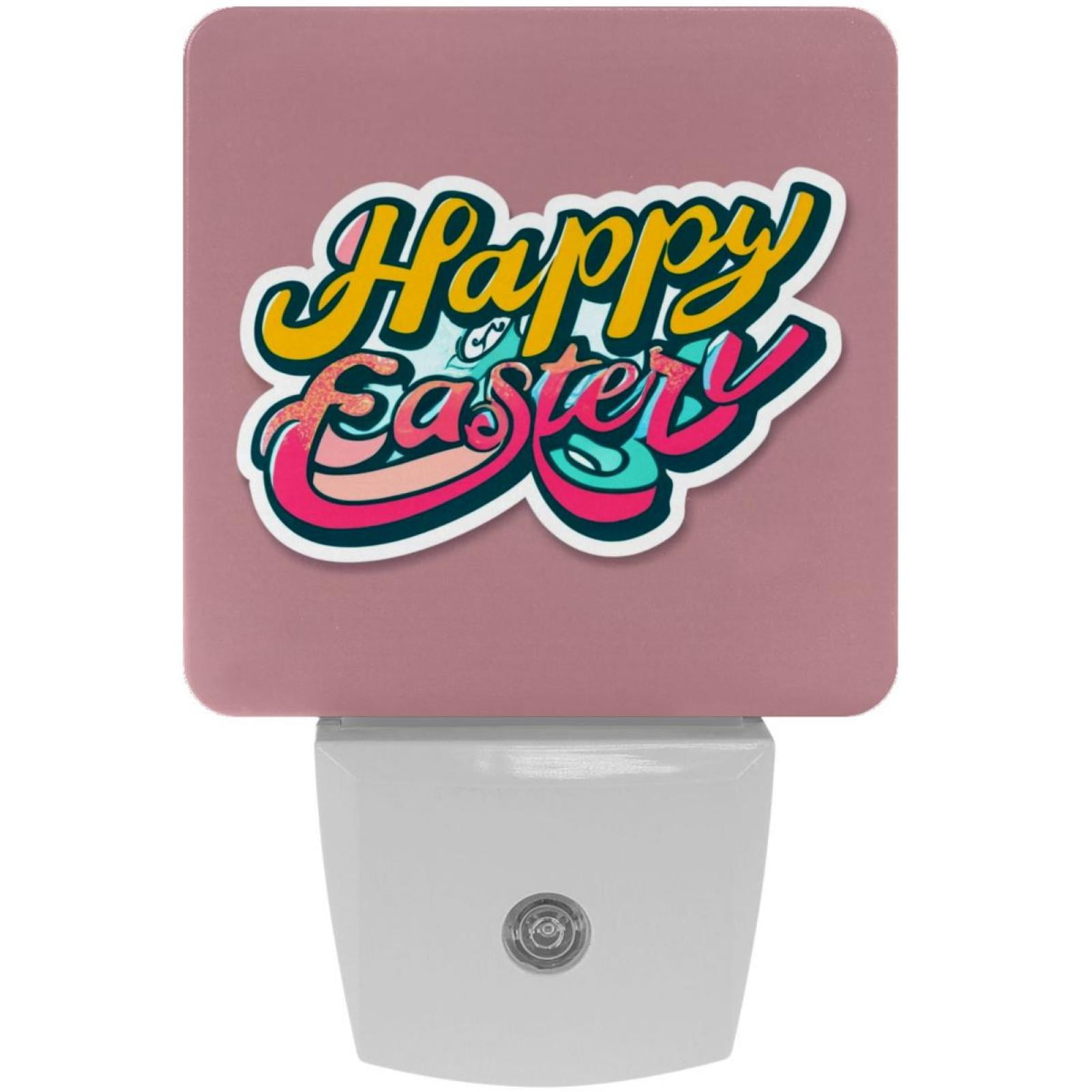 Easter LED Square Night Lights for Bedroom and Living Room, Decorative ...