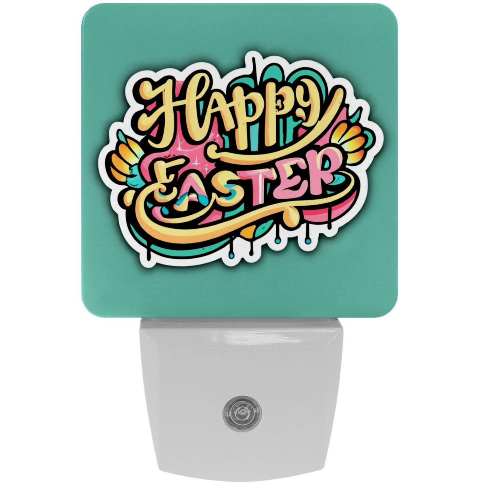 Easter LED Square Night Lights with Motion Sensor - Modern and Energy Efficient Illumination for ...