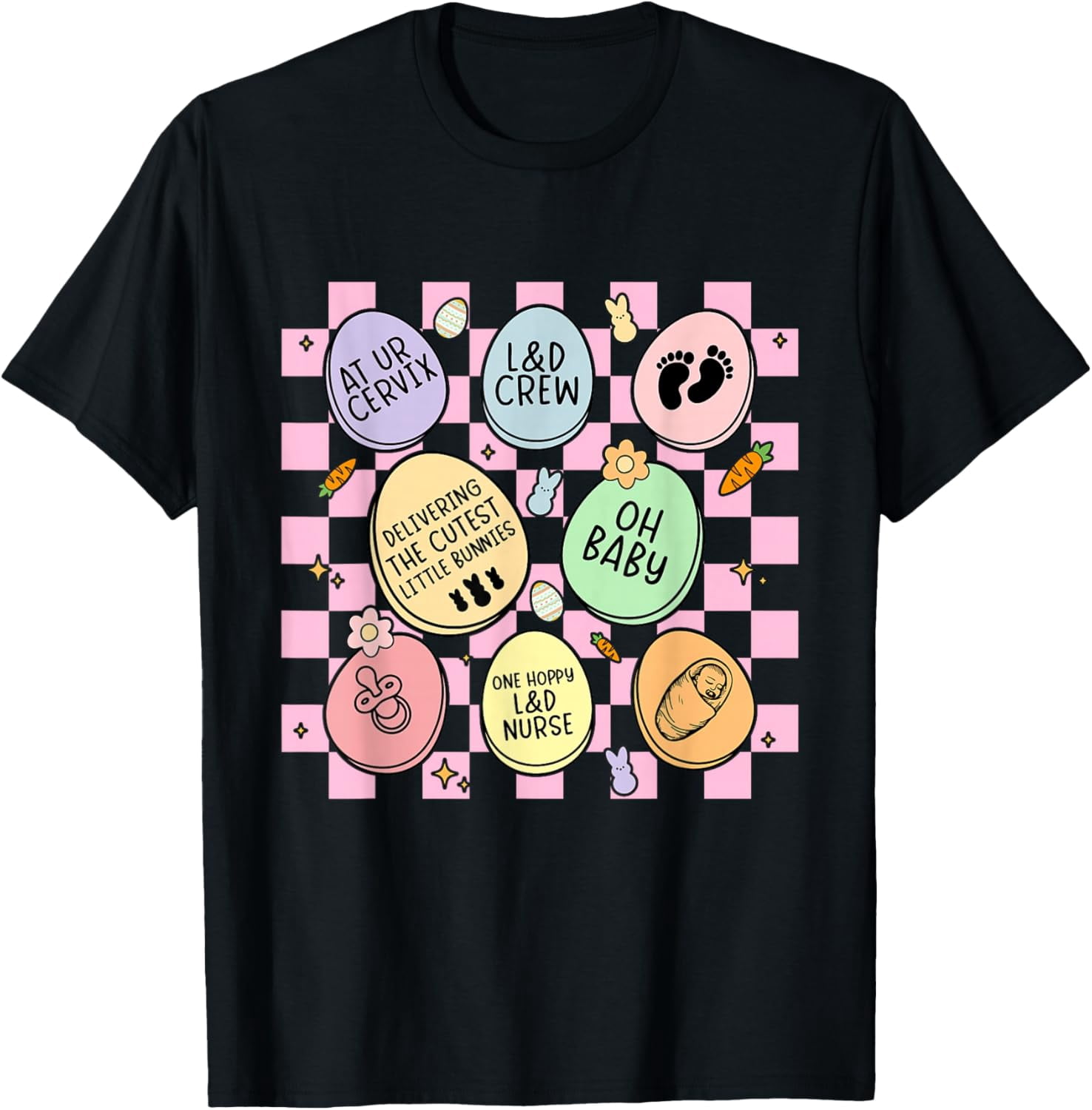 Easter Labor and Delivery Nurse L&D Nurse Easter Day T-Shirt- Classic ...