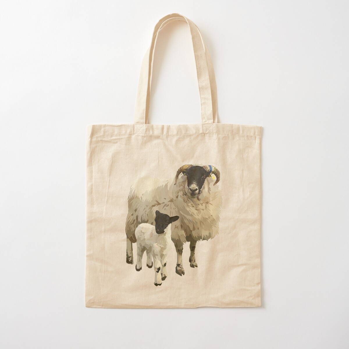 Easter Lamb Cotton Tote Bag Canvas Tote Bag, Family Gift For Mother ...