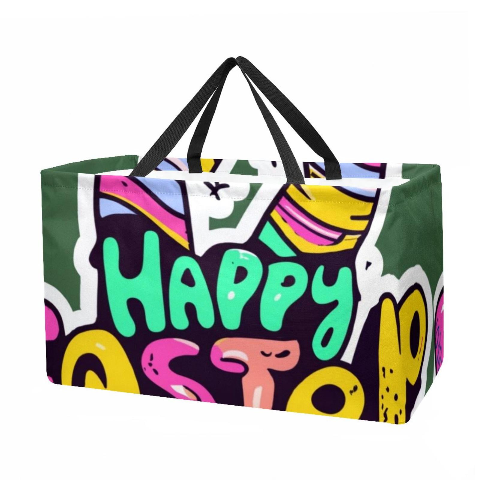 Easter Large Capacity Reusable Oxford Cloth Storage Bin: Foldable ...