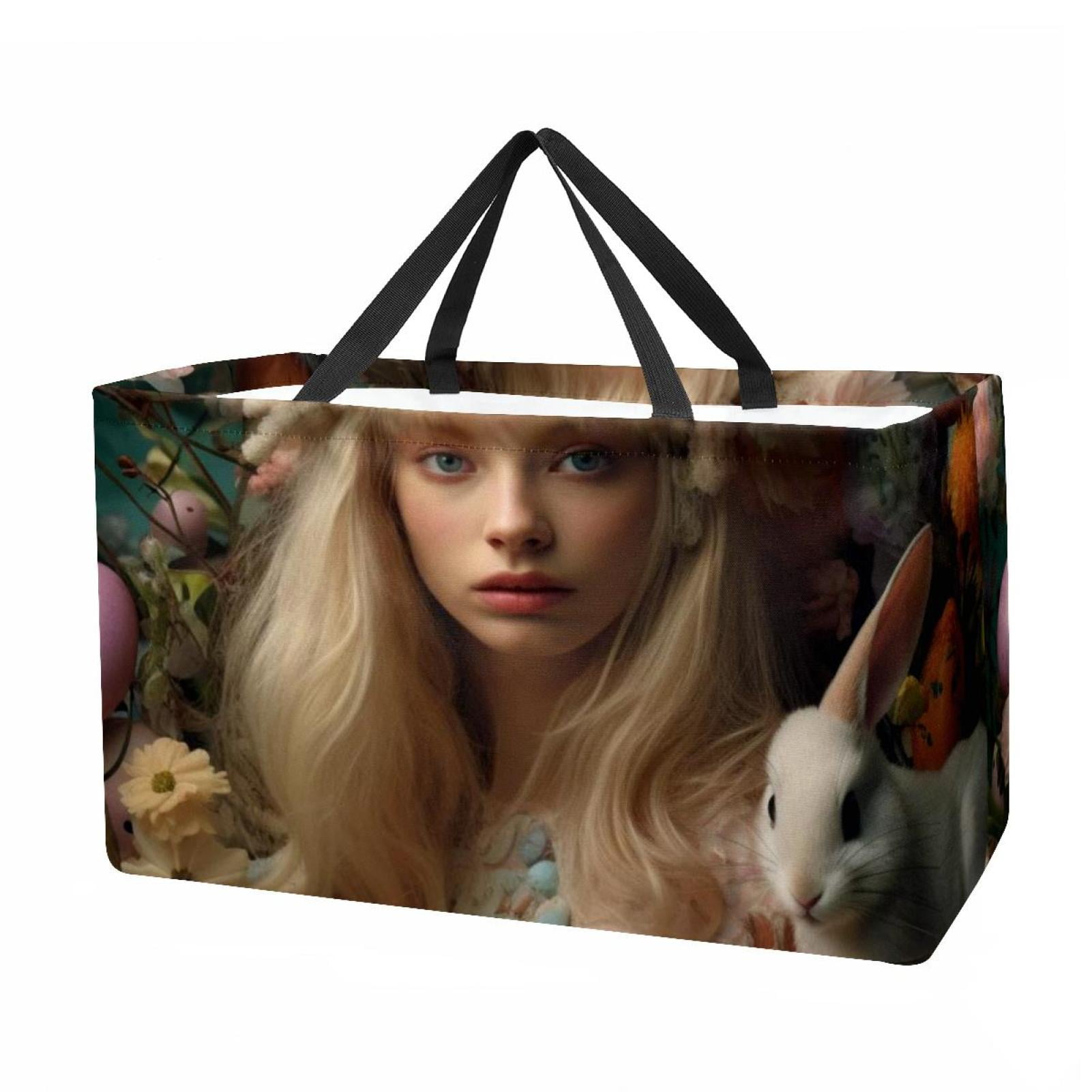 Easter Large Foldable Oxford Cloth Cube Organizer Storage Bag Picnic ...