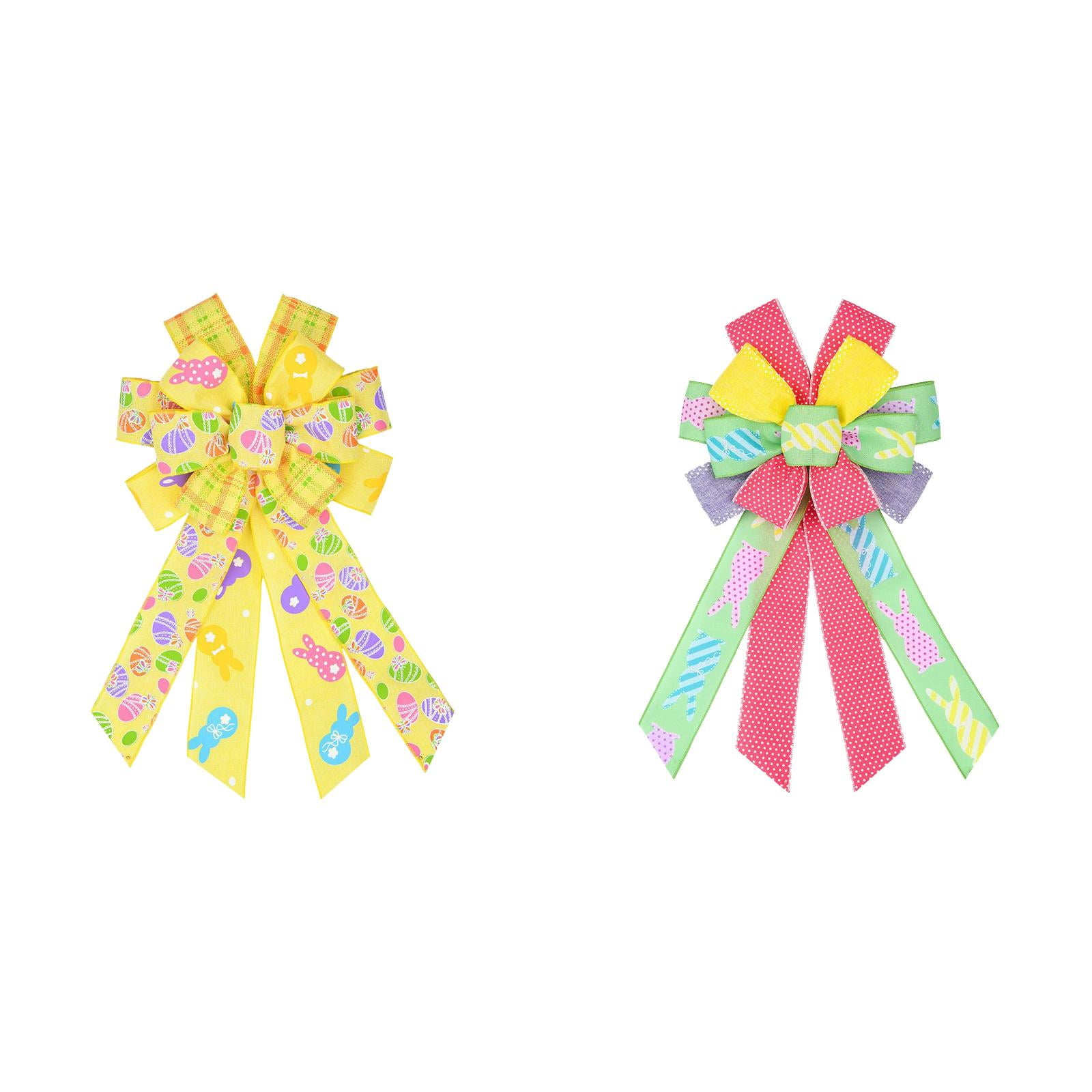 Easter Large Wreath Bows, Large Easter Wreath Bows for Front Door ...