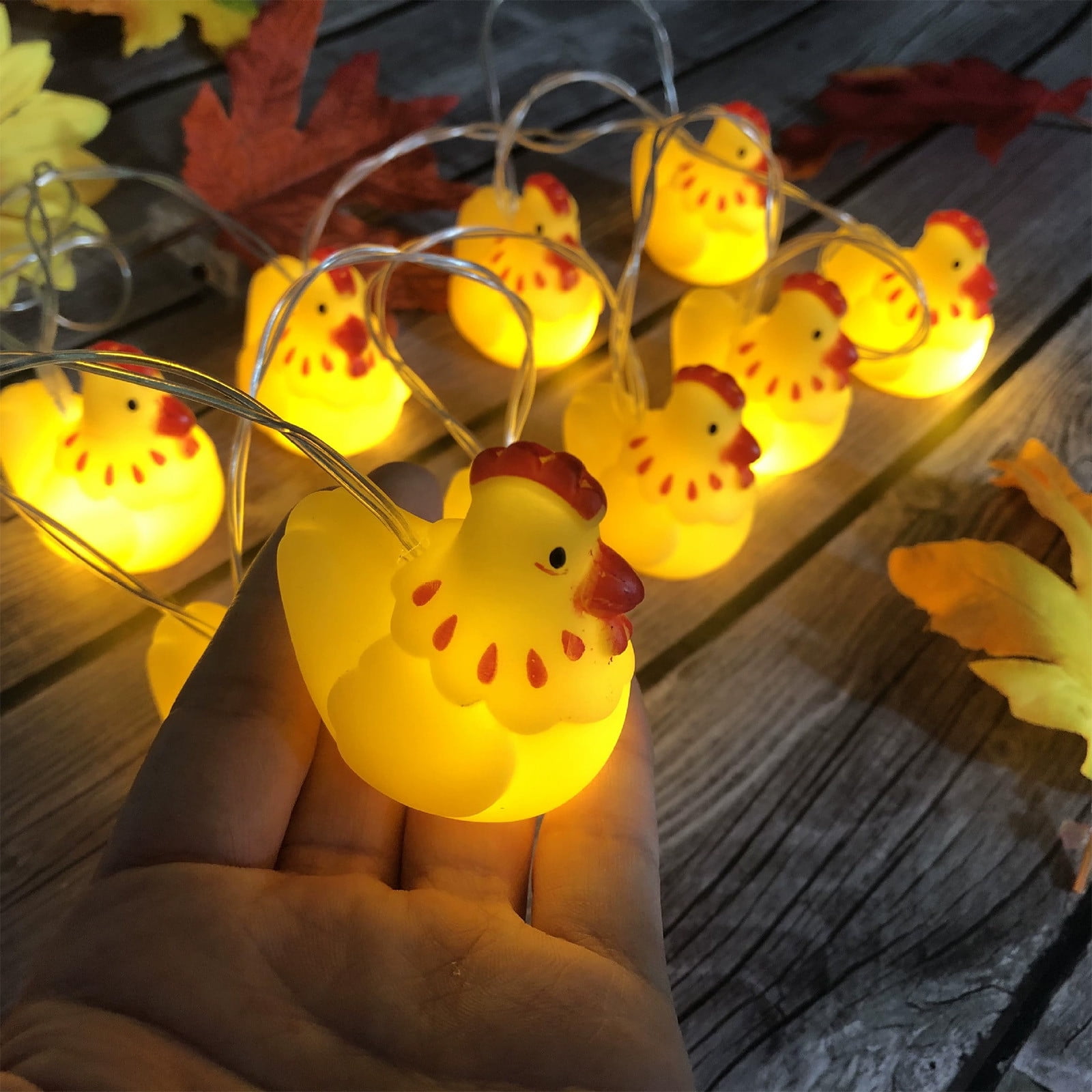 Easter Led Radish Light String Bunny Chicken Home Decor Lights Ambient ...