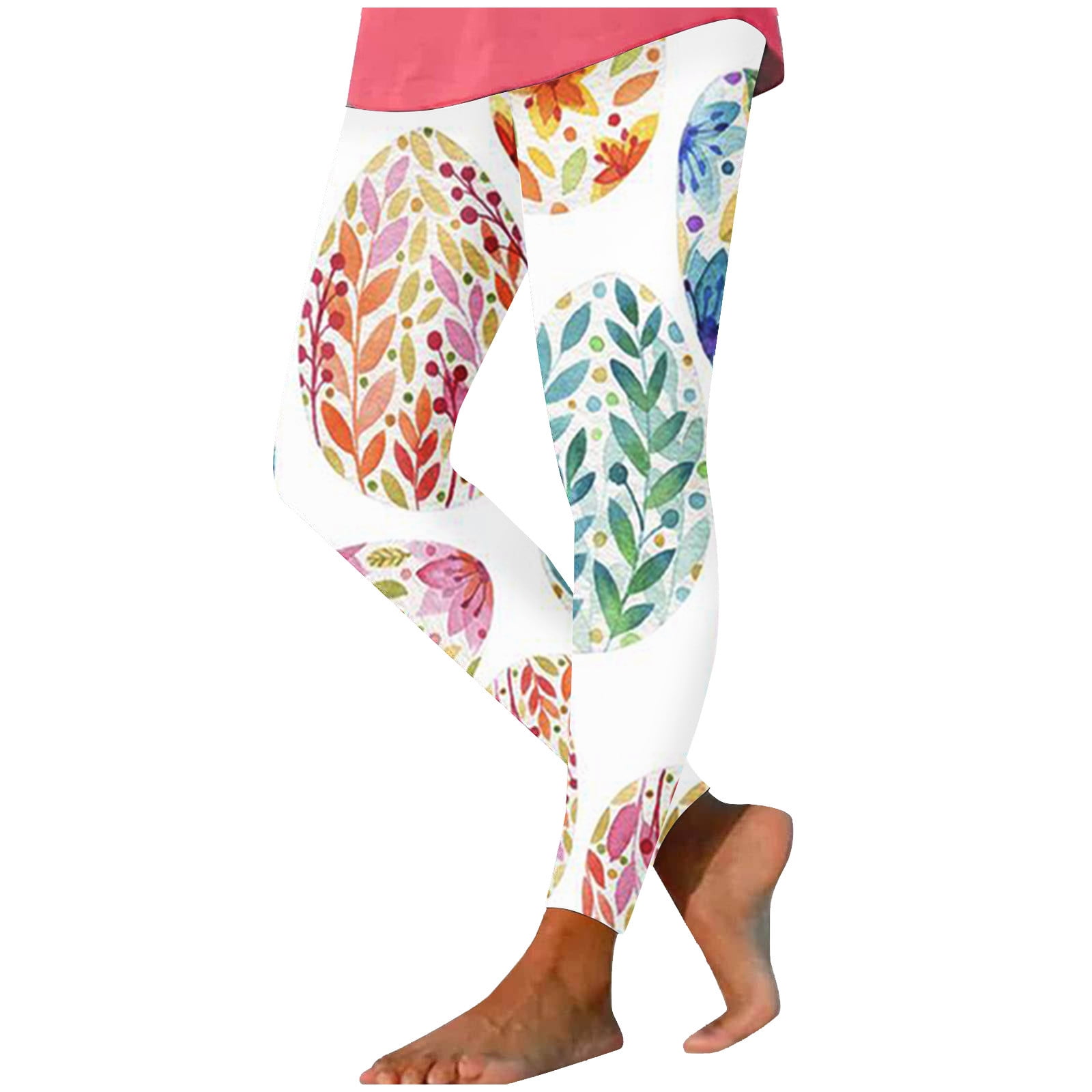 Easter Leggings for Women High Waisted Cute Easter Eggs Print Skinny ...