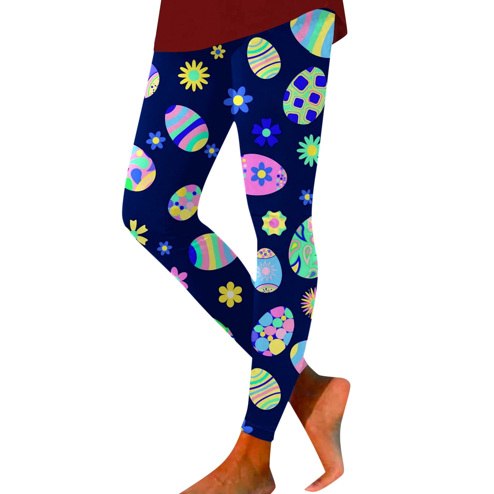 Easter Leggings for Women Tummy Control Print with Stretch Fit Tight ...