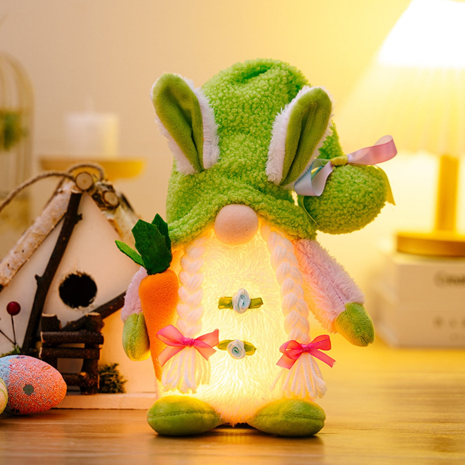 Easter Light Up for Home Office Summer Decor Easter Decoration Bunny ...