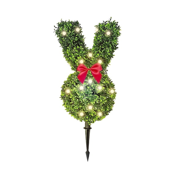 Easter Lighted Bunny Figurine | Indoor & Outdoor Use | Led Lights ...
