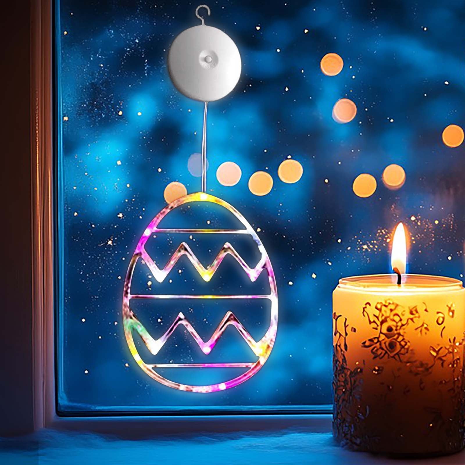 Easter Lights, Easter Window Lights with Suction Cup, Easter Window ...