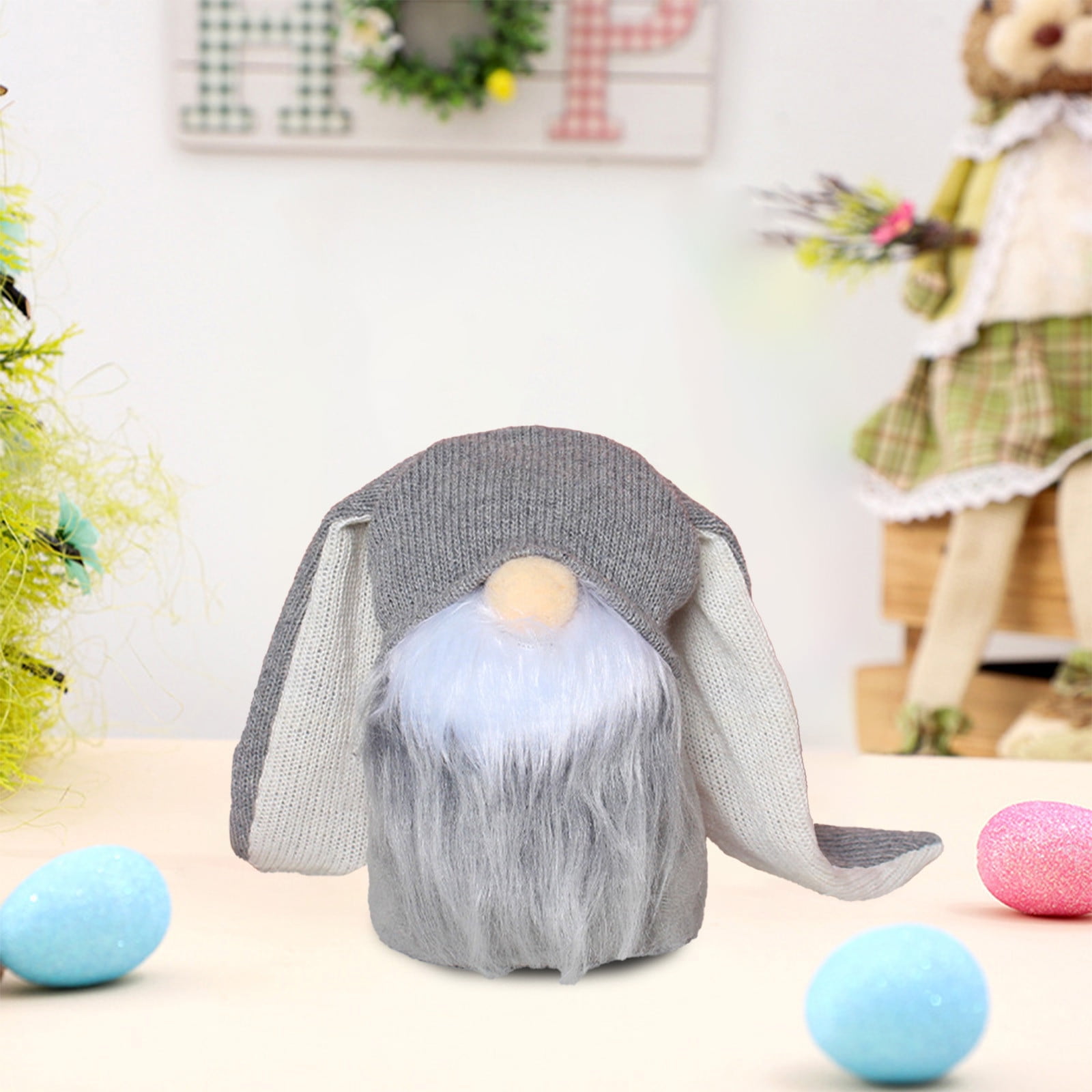 Easter Long Eared Bunny Figurine Faceless Doll Party Decorations ...