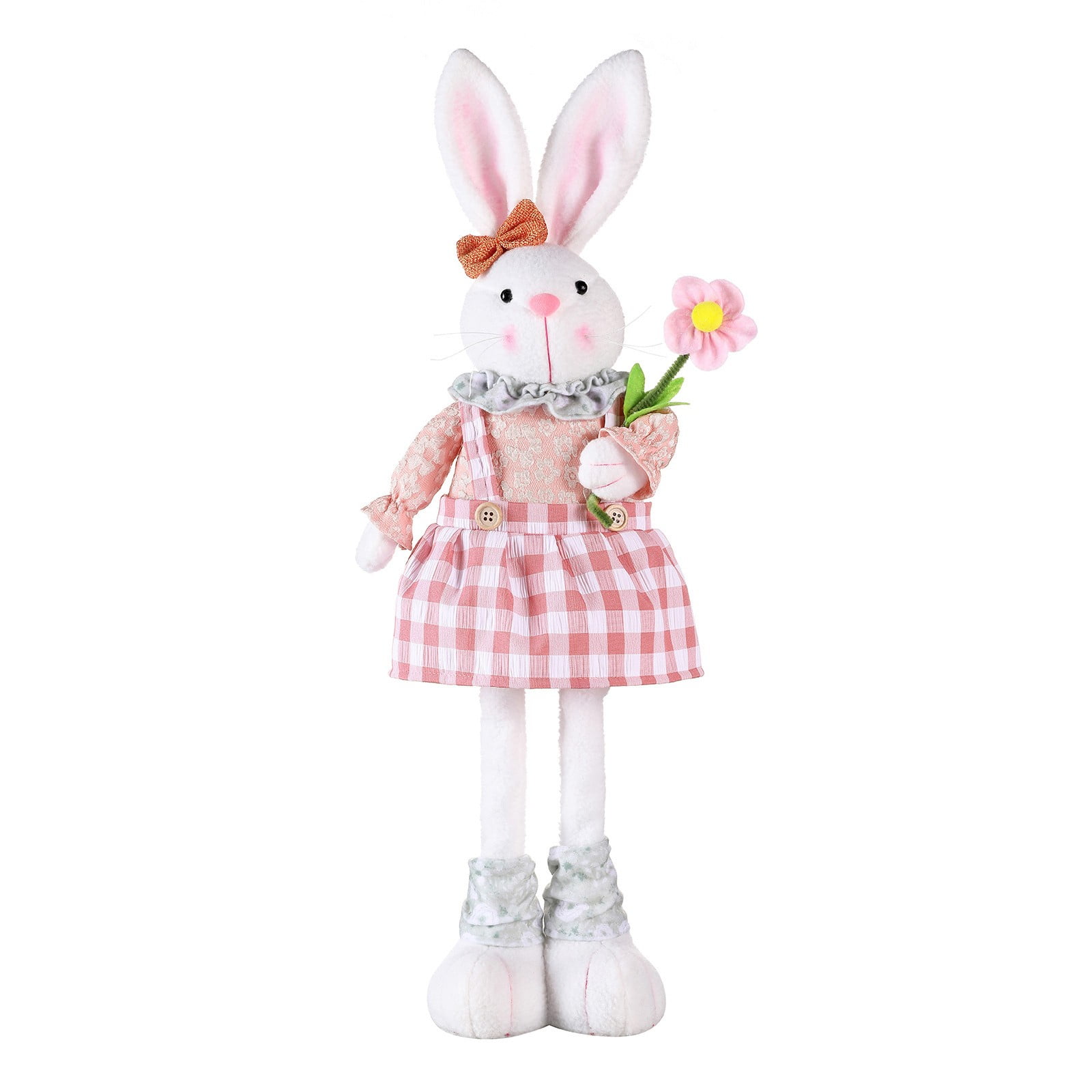 Easter Long Leg Standing Stretchable Rabbit, Stuffed Animals Plush Toys ...