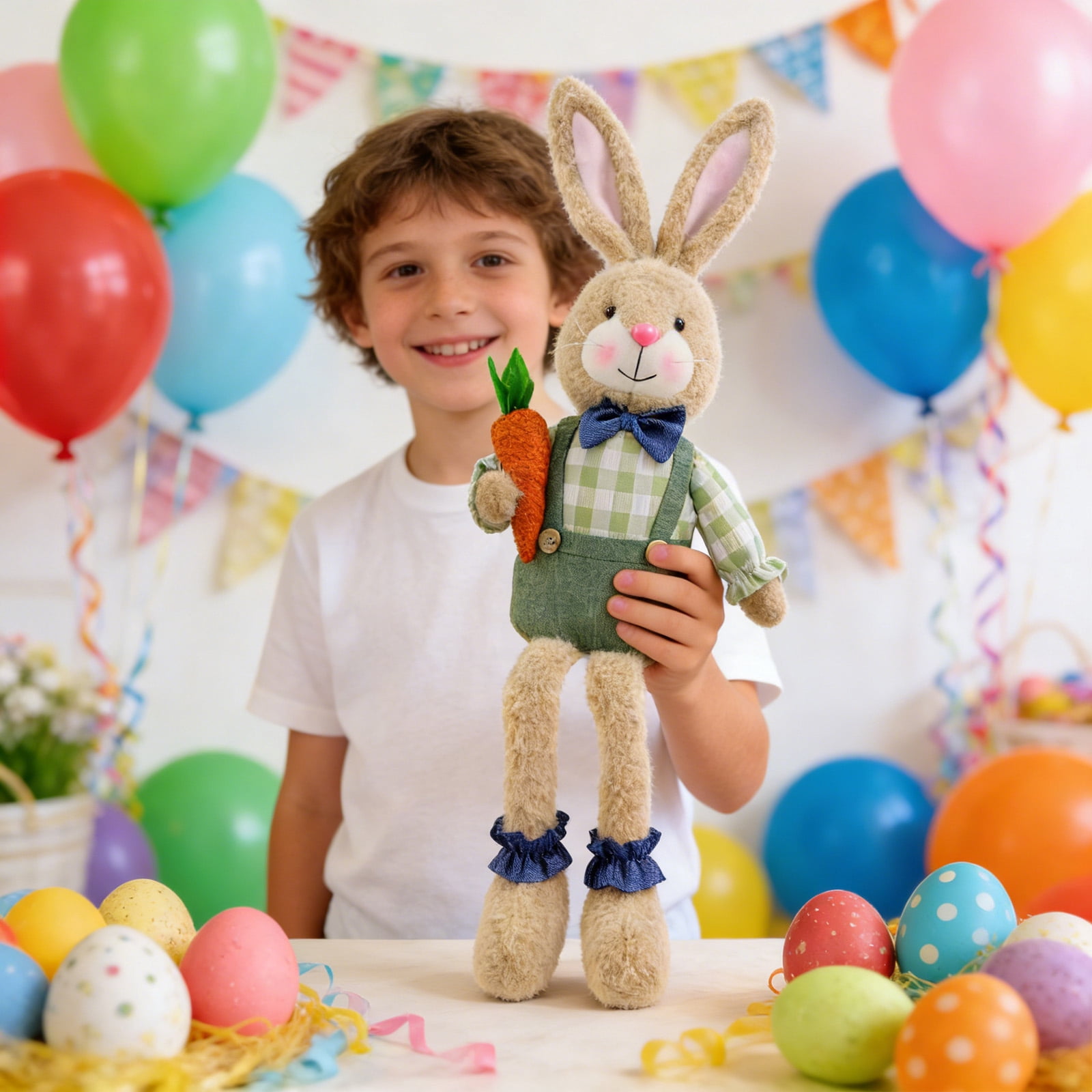 Easter Long-Legged Rabbit Decorative Ornament A1 Bunny Figurine ...