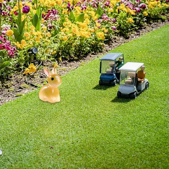 Easter Luminous Doll Ornament, Moss and Resin Miniature Figurine, Ideal ...