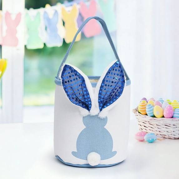 Easter Luminous Egg Carrying Basket - Glowing Holiday Bucket for Candy ...