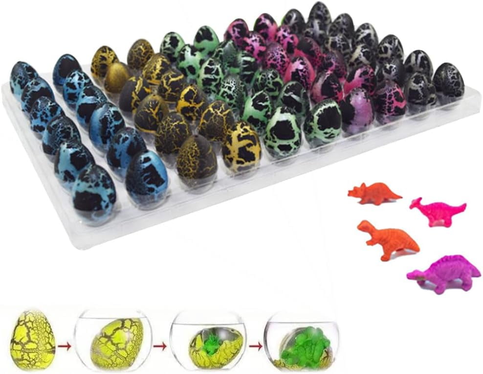 Easter Magic Hatching Growing Dinosaur Eggs, Prefilled Plastic Easter ...