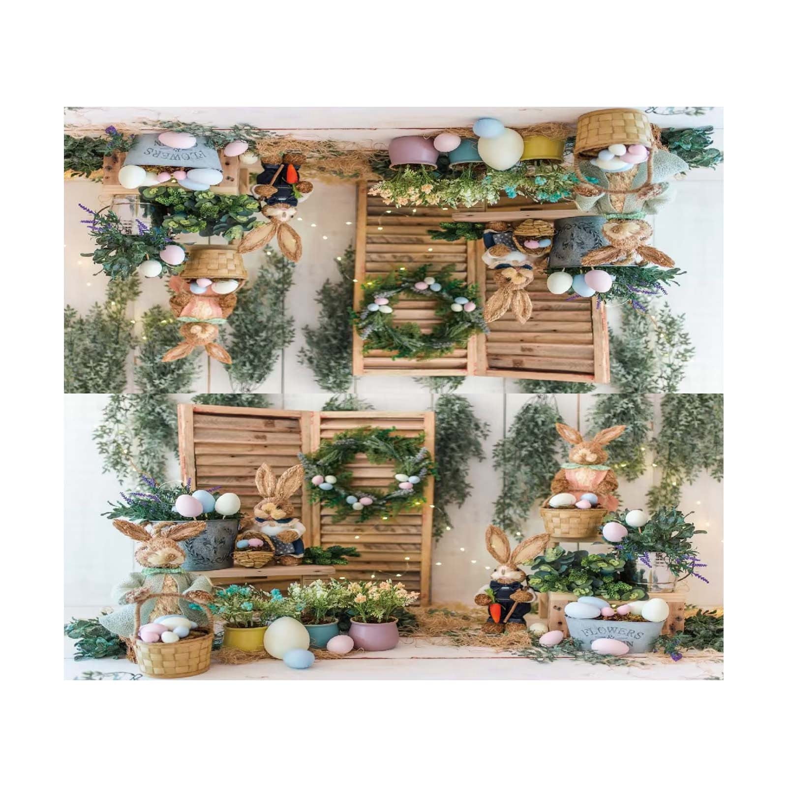 Easter Mailbox Cover Bunny Rabbit Eggs Flowers Pattern Home Decor ...