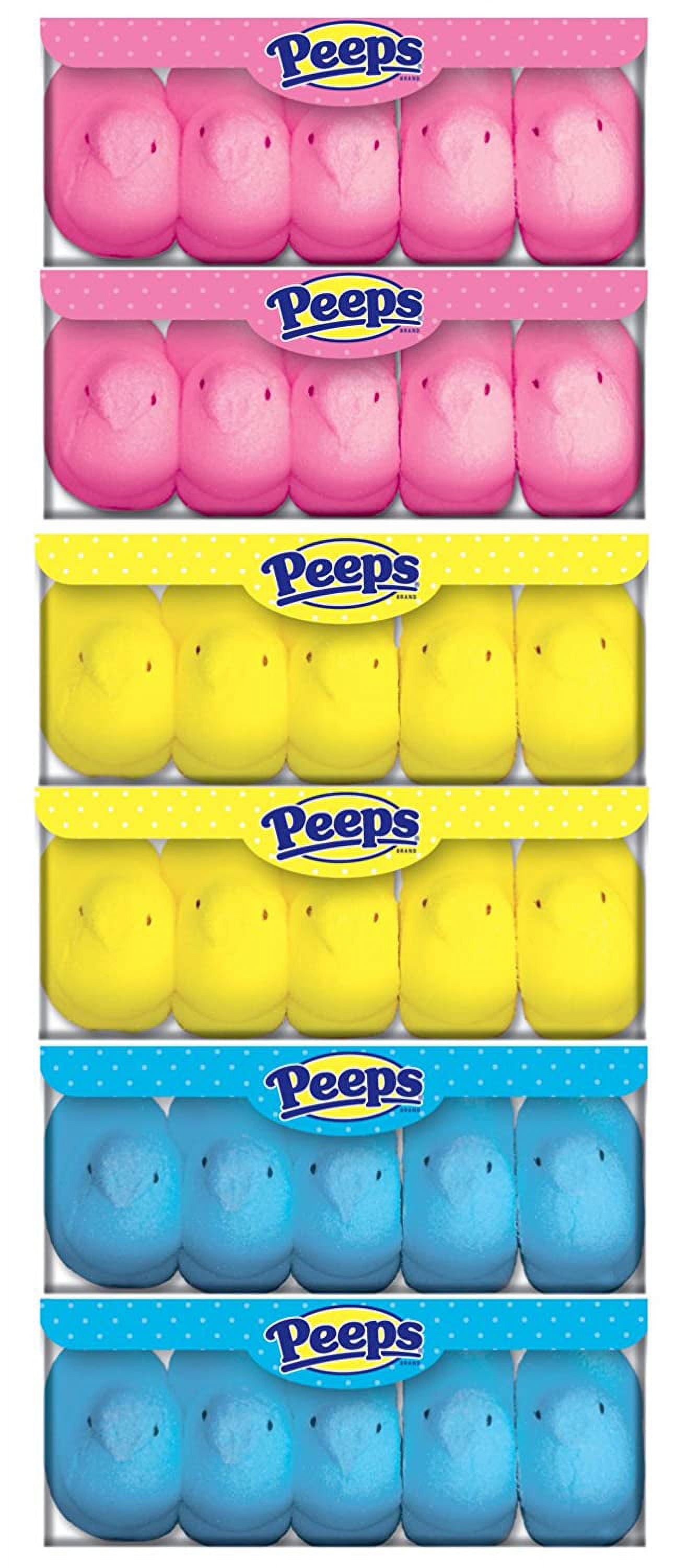 Easter Marshmallow Chicks Peeps Variety Pack 3 Ct. - 30 Chickens Total ...