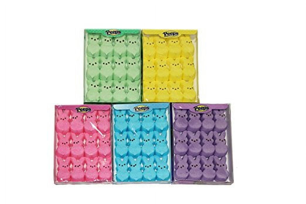 Easter Marshmallow Peeps Bunnies Variety Pack 5 Count! - Walmart.com