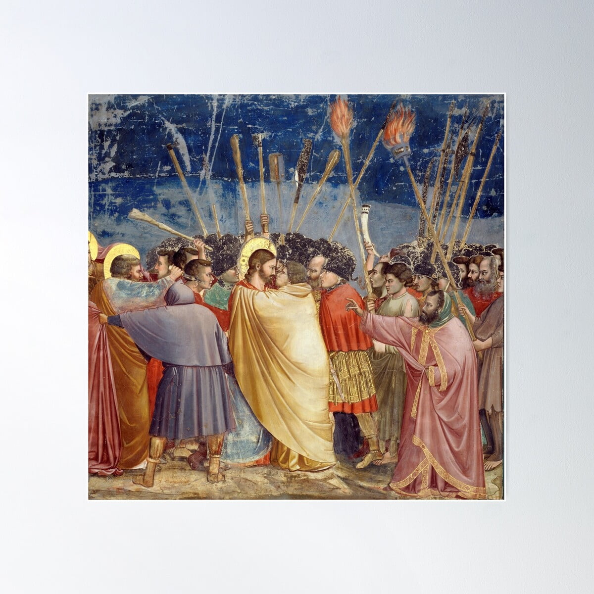 Easter: Maundy Thursday, Kiss Of Judas Poster Wall Art, Modern Wall ...