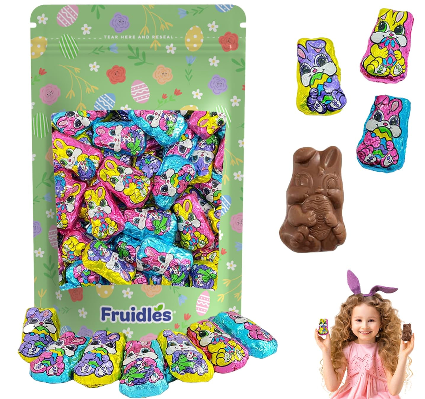 Easter Milk Chocolate Bunnies, Smooth & Creamy Party Bag Fillers ...