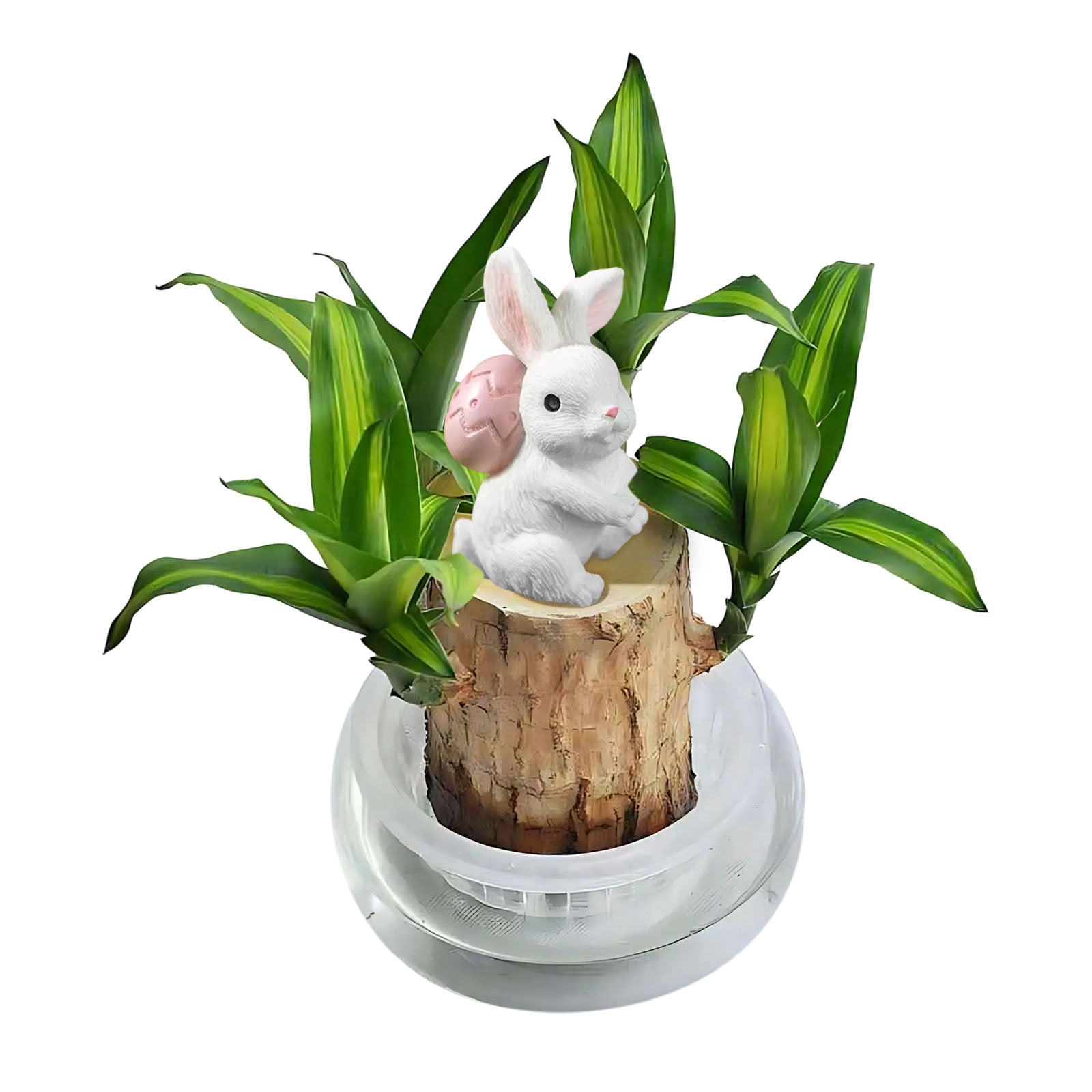 Easter Mini Bunny Figurines 1.4inch Miniature Rabbit Figure with Easter ...